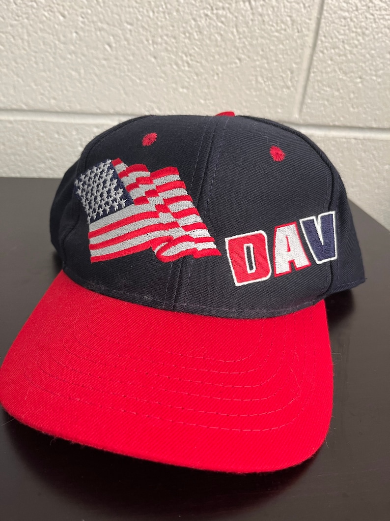 Vintage Trucker Hat, DAV, Disabled American Veterns, American Flag - Etsy