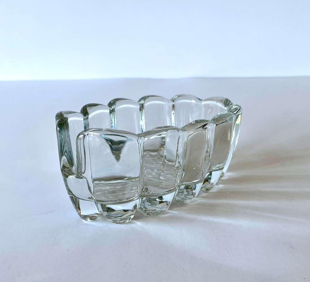 Vintage Princess House Crystal Utensil Holder - Model 438 - Scalloped ...