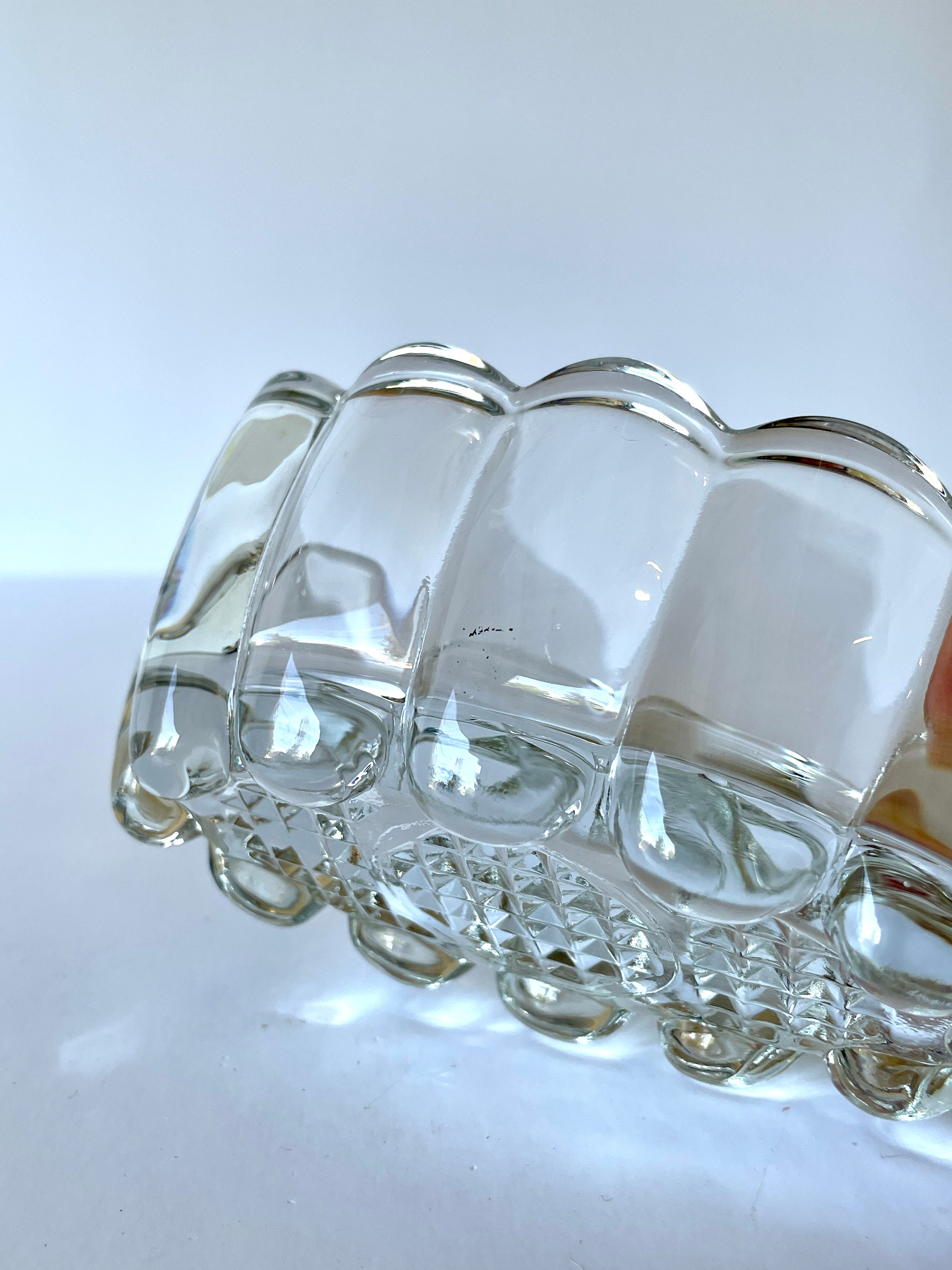 Vintage Princess House Crystal Utensil Holder - Model 438 - Scalloped ...