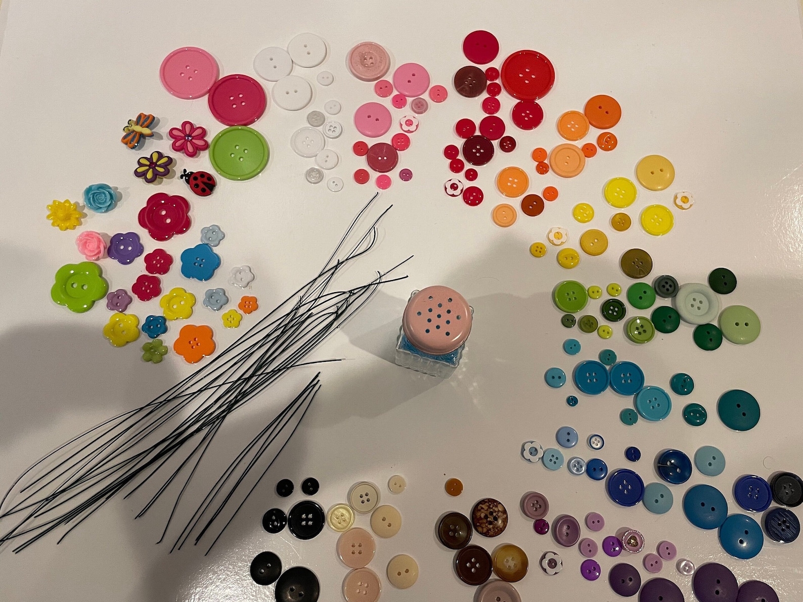 DIY Flower Button Bouquet - Etsy