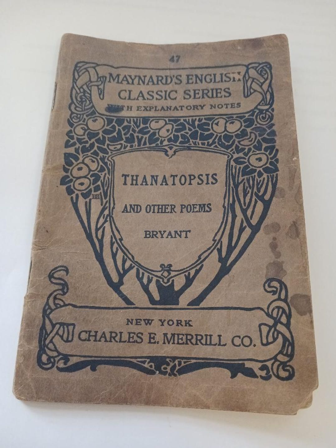 1884 Maynard's English Classic Series Thanatopsis and Other Poems ...