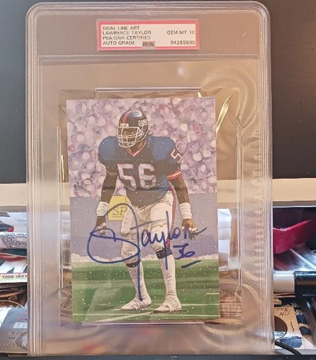 NY Giants HOF Linebacker Lawrence Taylor #56 Limited Editon Autographed ...