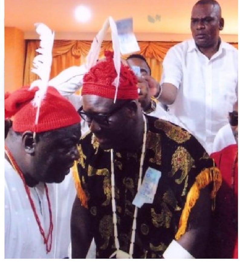 Traditional Royal Kings Hat Cap. Oba of Benin Igbo Eze Crochet Red Cap ...