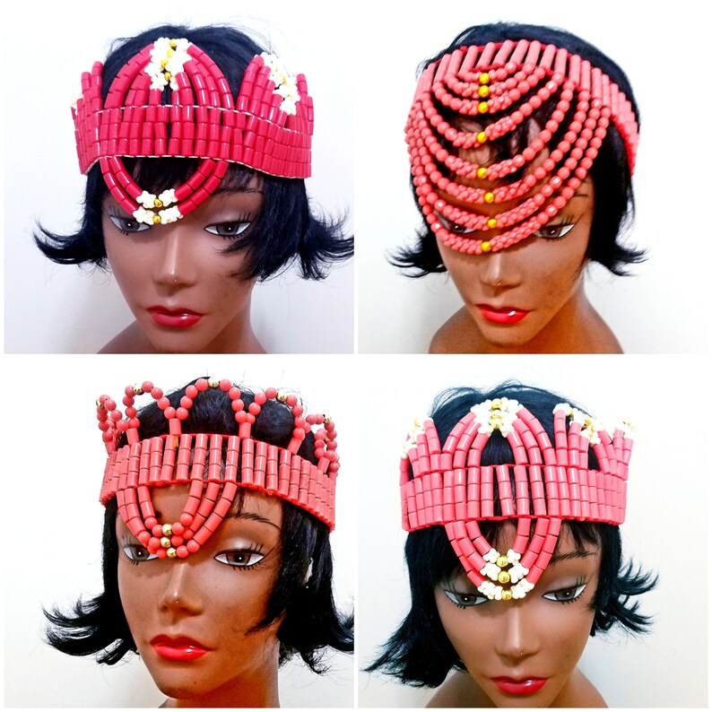 Nigerian Edo Bride Igbo Wedding Princess Costume Beaded Head - Etsy