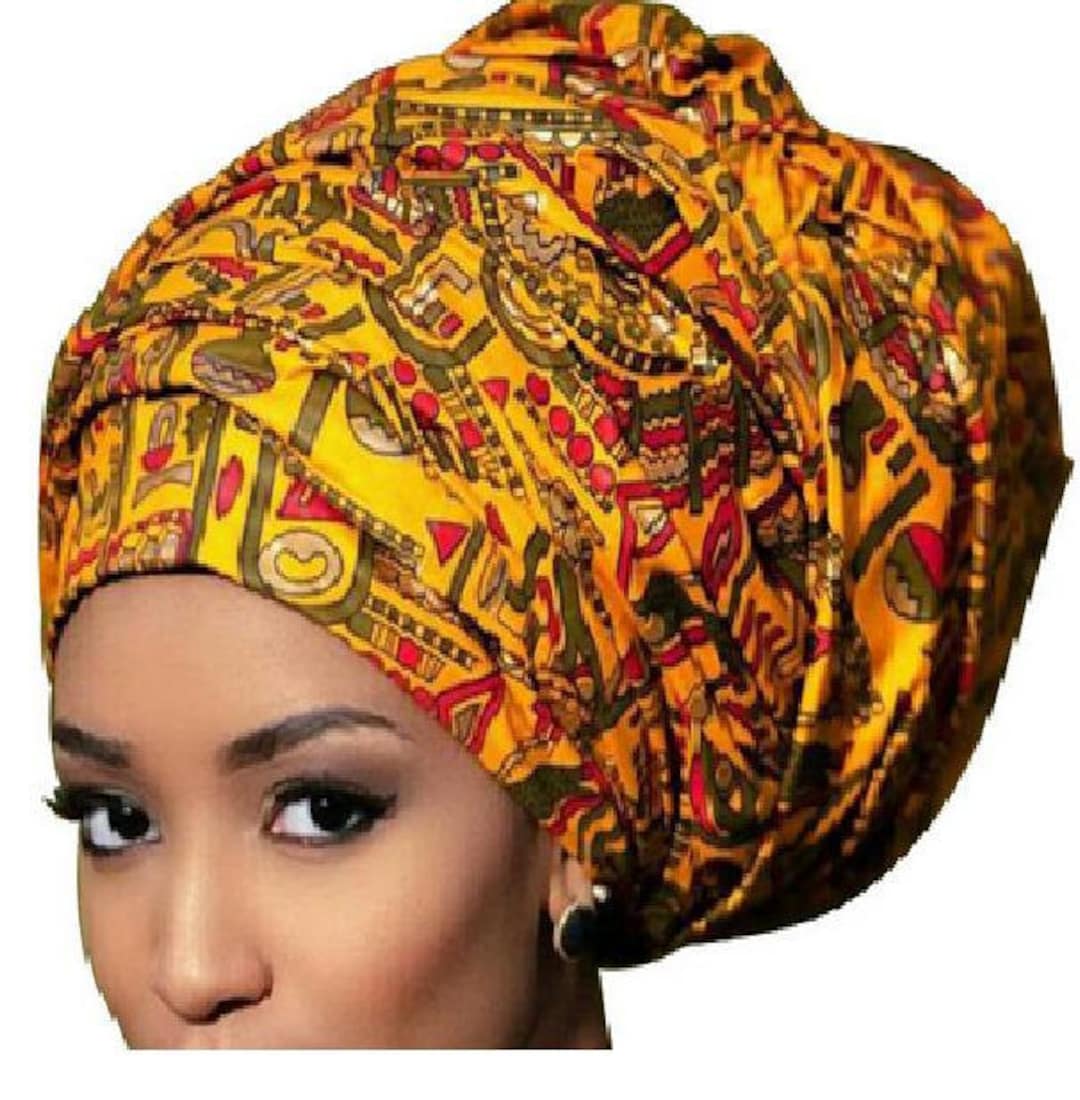 Lots African Fabric Ankara Kente Prints Head Wrap Scarf Headwrap- Pick ...