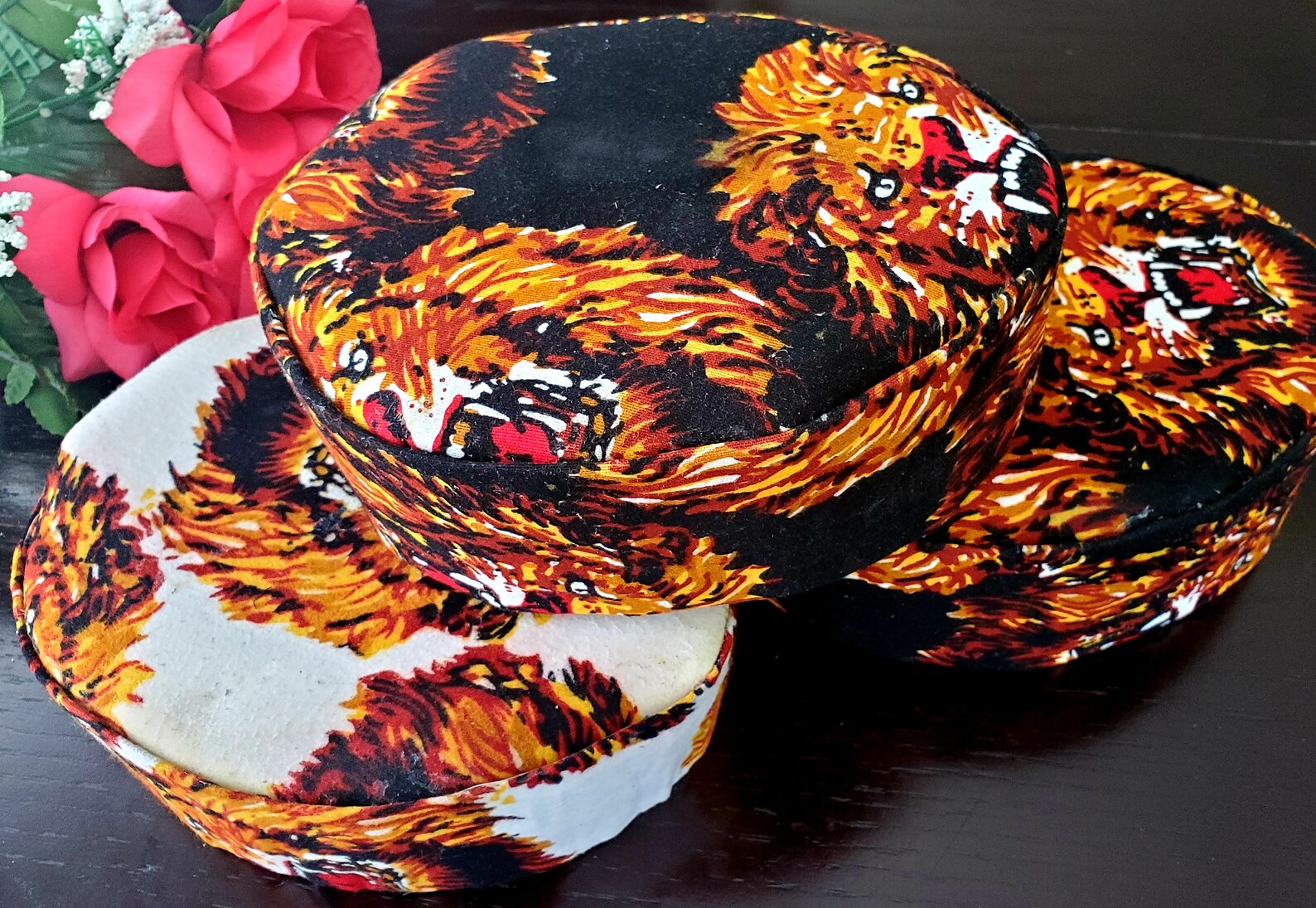 Traditional Isiagu Lion Head Kufi Hat. Igbo Red Cap. - Etsy