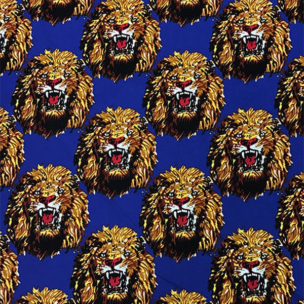 Nigerian Lion Fabric - Etsy