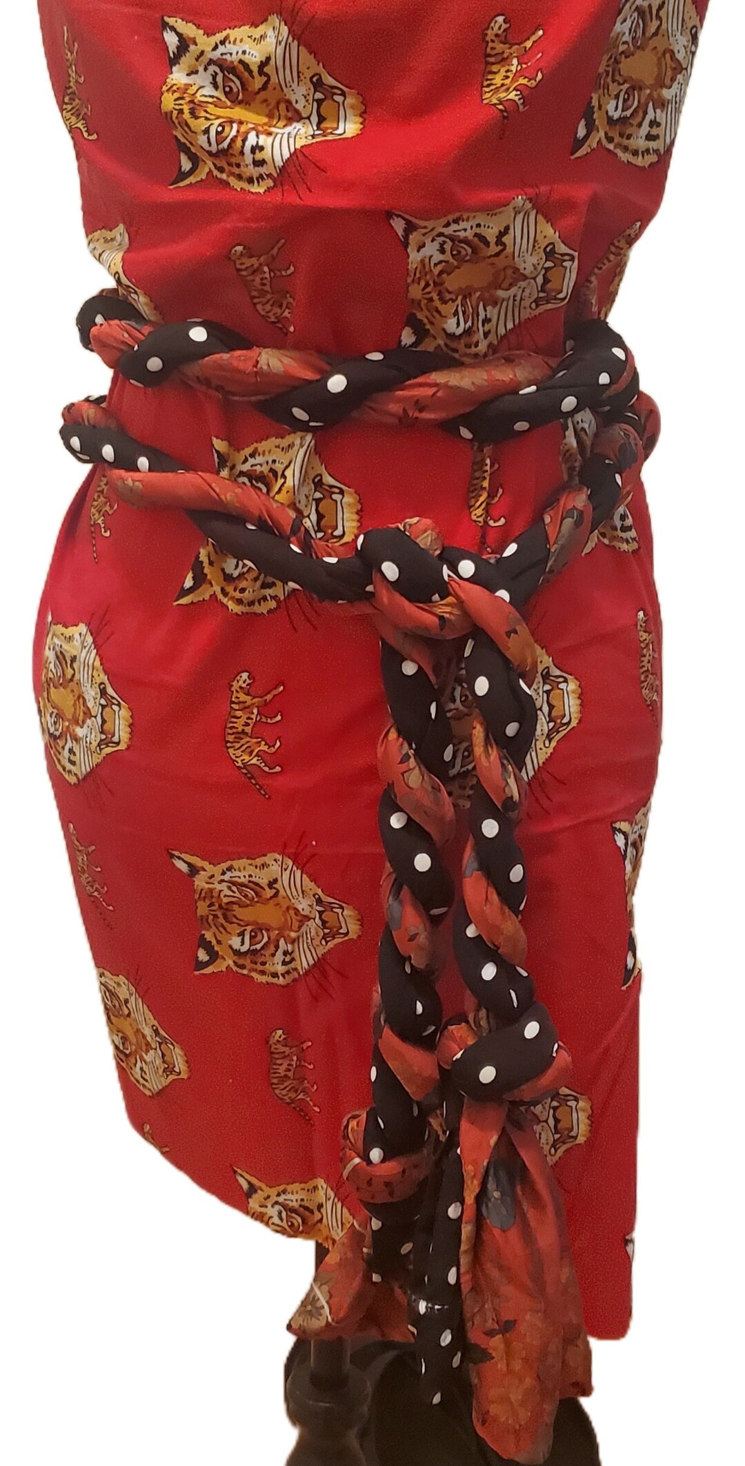 Traditional Nigerian Abriba Isiagu Kpomkpom Attire Sash Twisted Rope ...