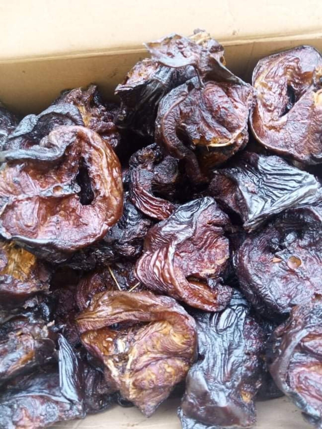 4 Pcs Cut Dry Cat Dried Fish. Asa Cut Fish. African Market Food Stock ...