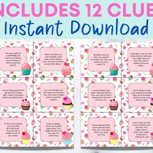 Kids Birthday Scavenger Hunt Indoor | Girls Birthday Scavenger Hunt ...