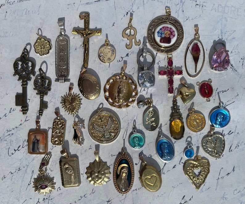 Lovely Vintage 18k Golden Style Charms Stylish French German - Etsy