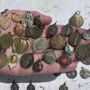 Antique Old Religious Medailles Lovely Archeology Vintage Antiqued ...