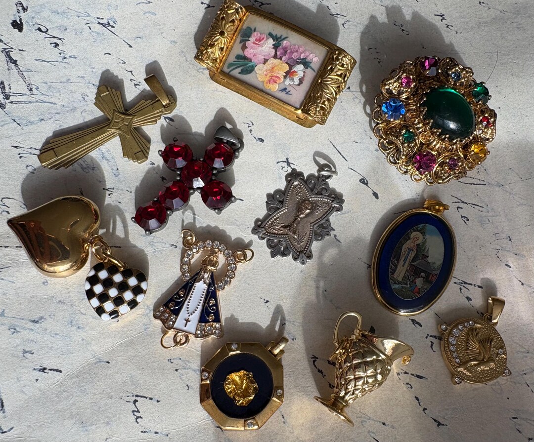 Antique French Brooches Pendants: Choose Yours From This Set - Etsy