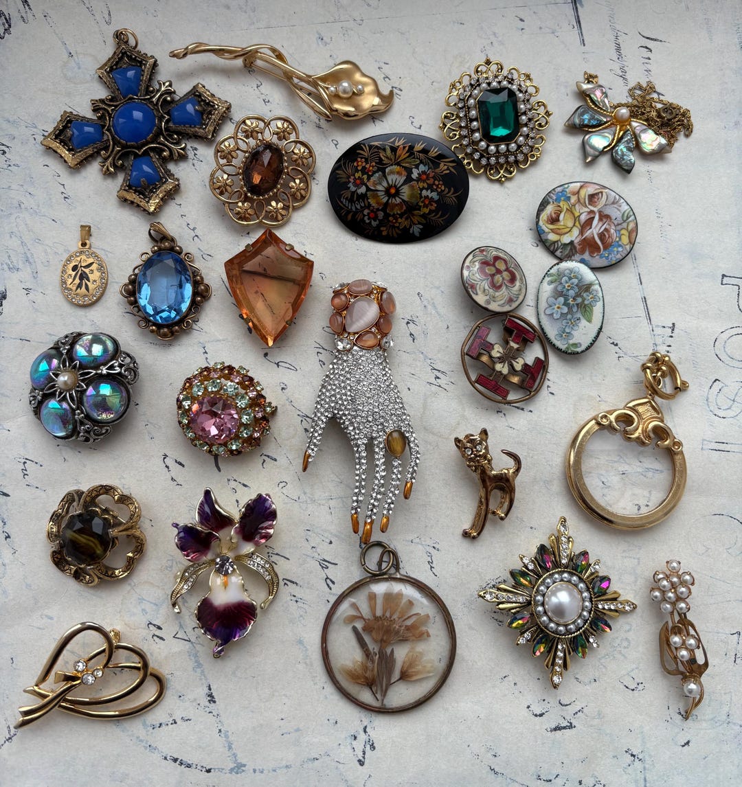 Antique European German English French Vintage Style Stylish Brooches ...