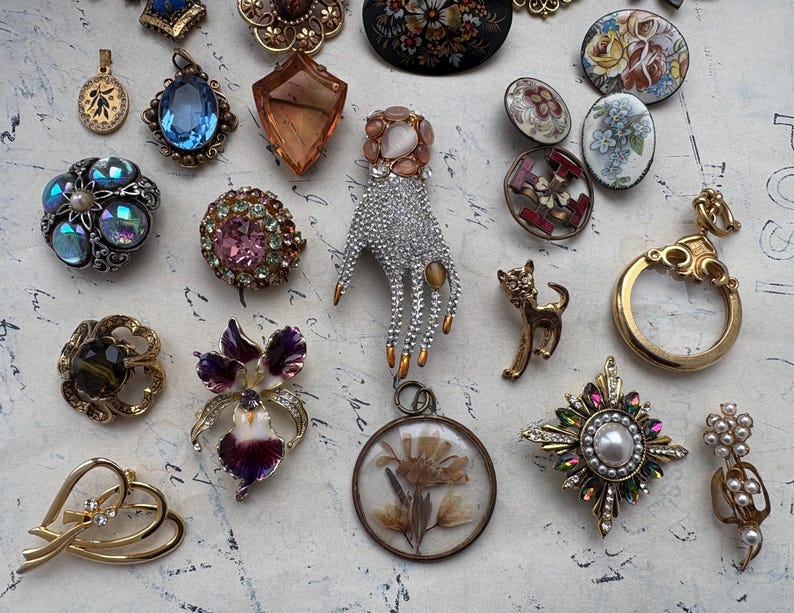 Antique European German English French Vintage Style Stylish Brooches ...