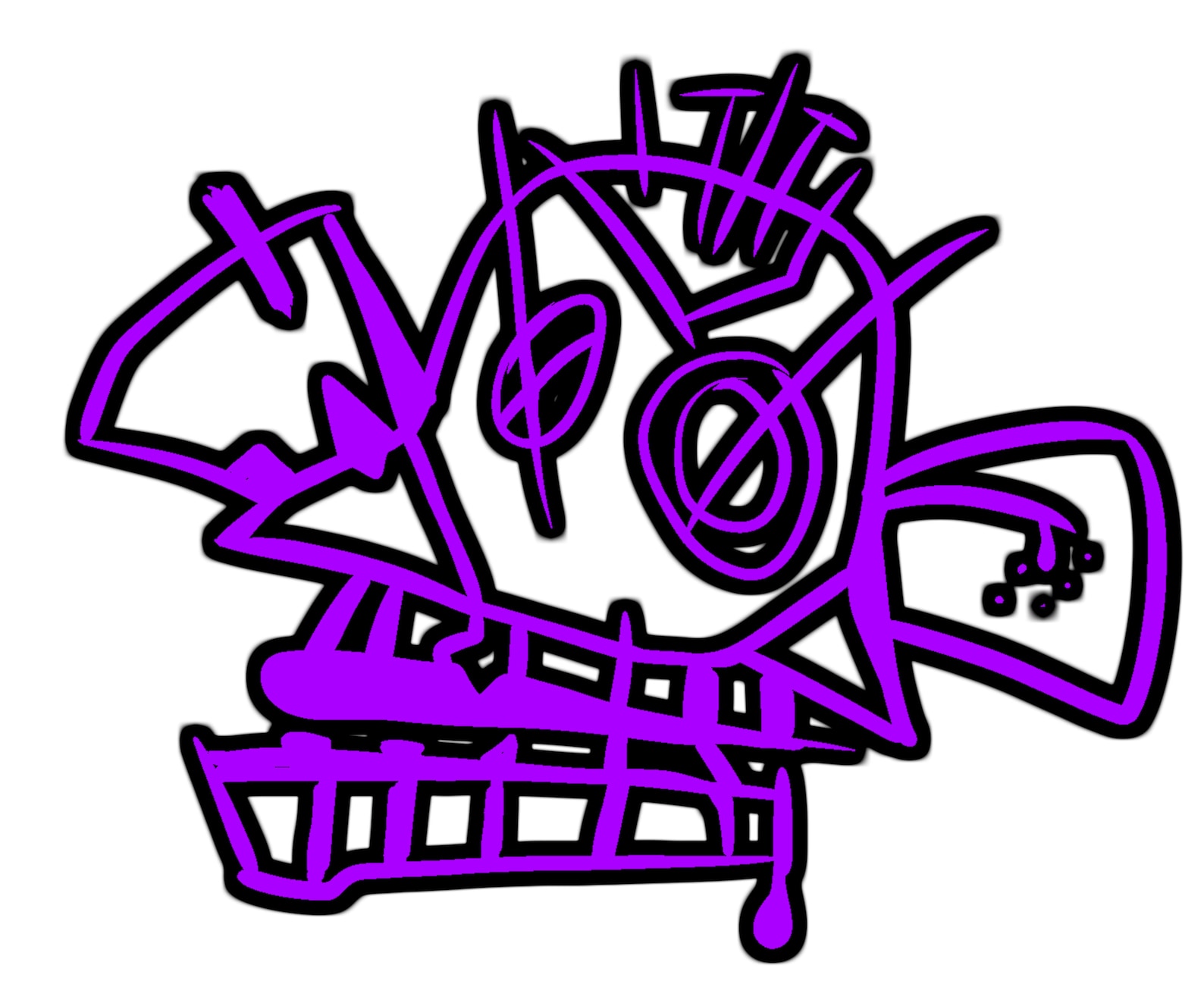 Arcane Jinx Windup Monkey Graffiti Holographic Sticker Roughly - Etsy