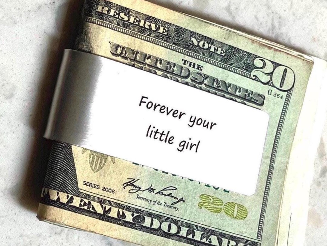 Engraved Money Clip - Forever Your Little Girl, Father's Day Gift - Etsy