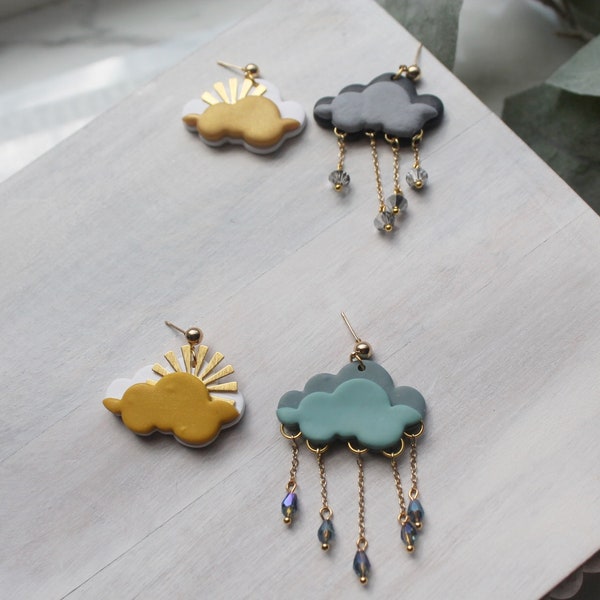 Cloud Earring - Etsy