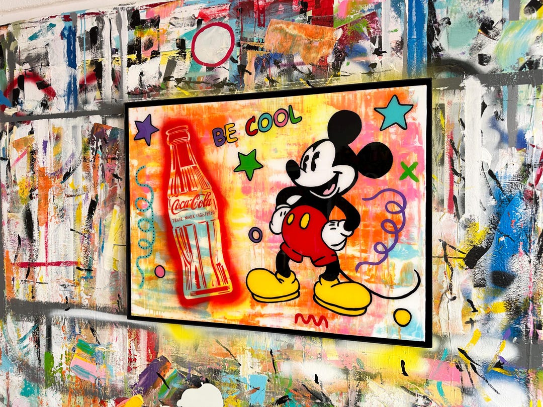 Micky Mouse Pop Art Street Art Resin Art Paintings Pictures Abstract ...