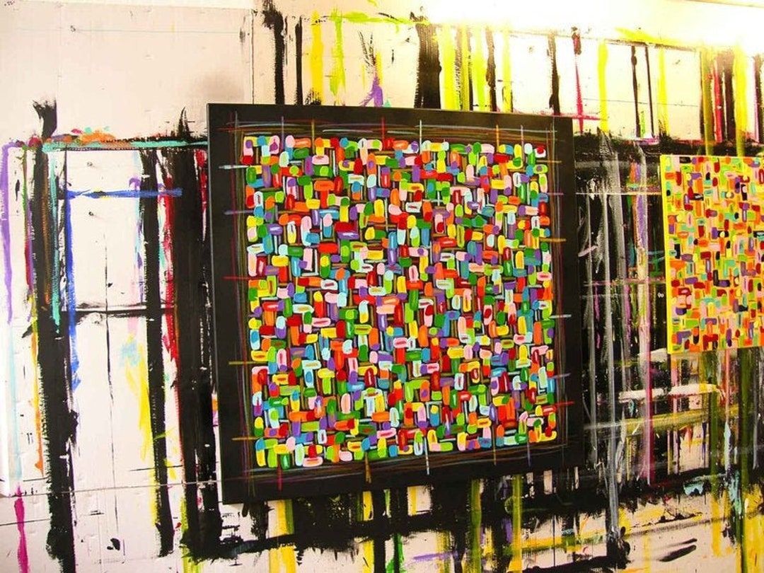 Abstract Painting Unique Modern Art Canvas Acrylic Pictures Painting ...