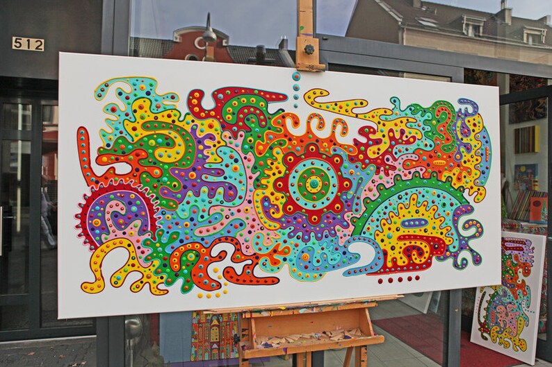 Xxl Abstrakt Art 80 X 40 200 X 100 Cm - Etsy