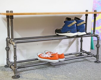 Industrial shoe rack | Etsy