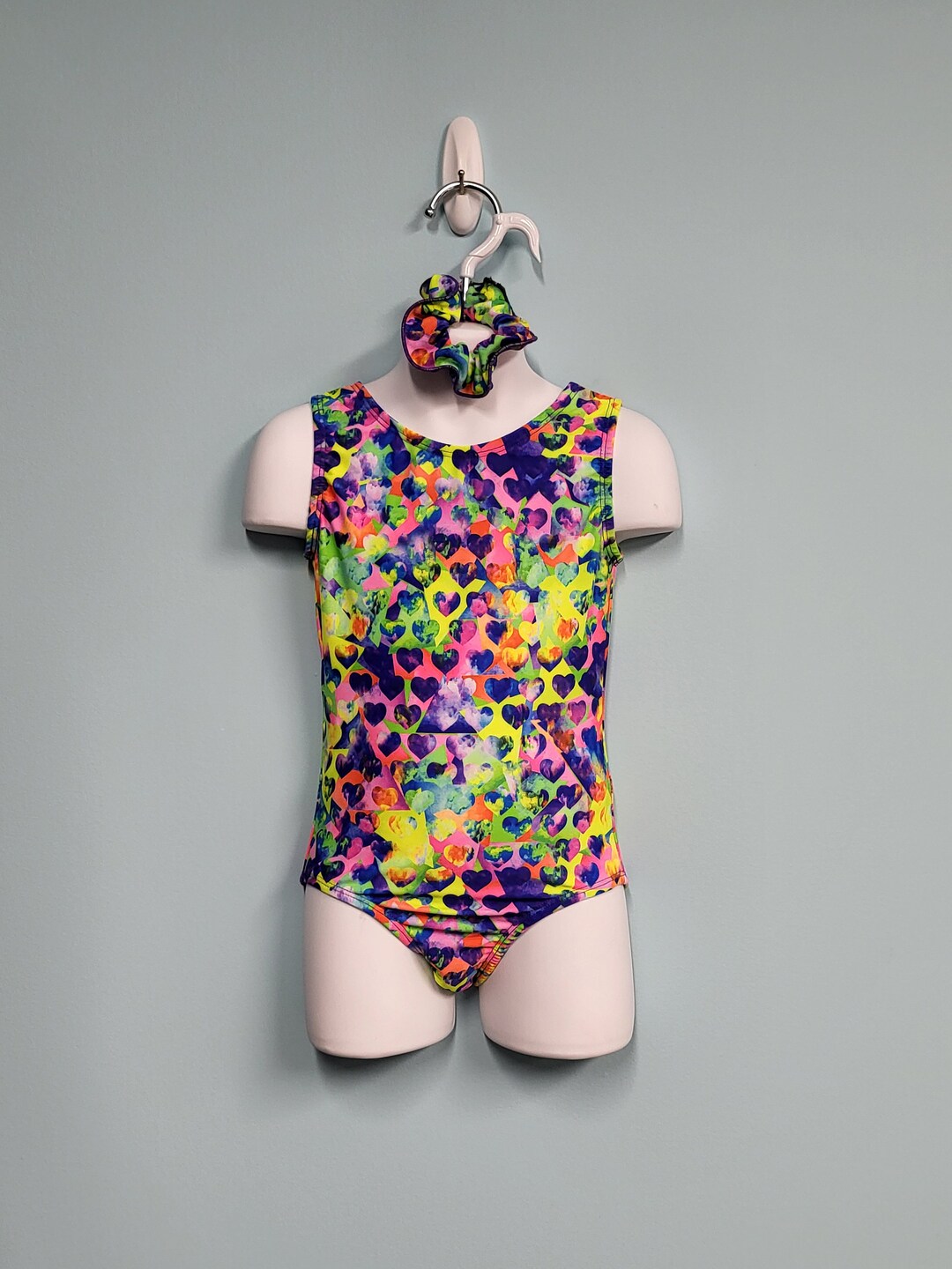 Gymnastics Leotard, Colourful, Hearts, Racerback, Gymnastic Leotards ...