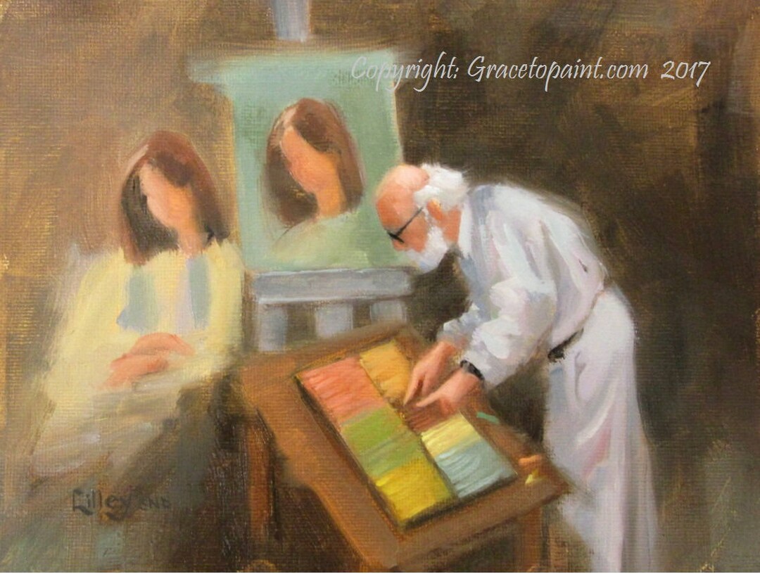 The Pastelist...original Oil Painting by Maresa Lilley, SND - Etsy