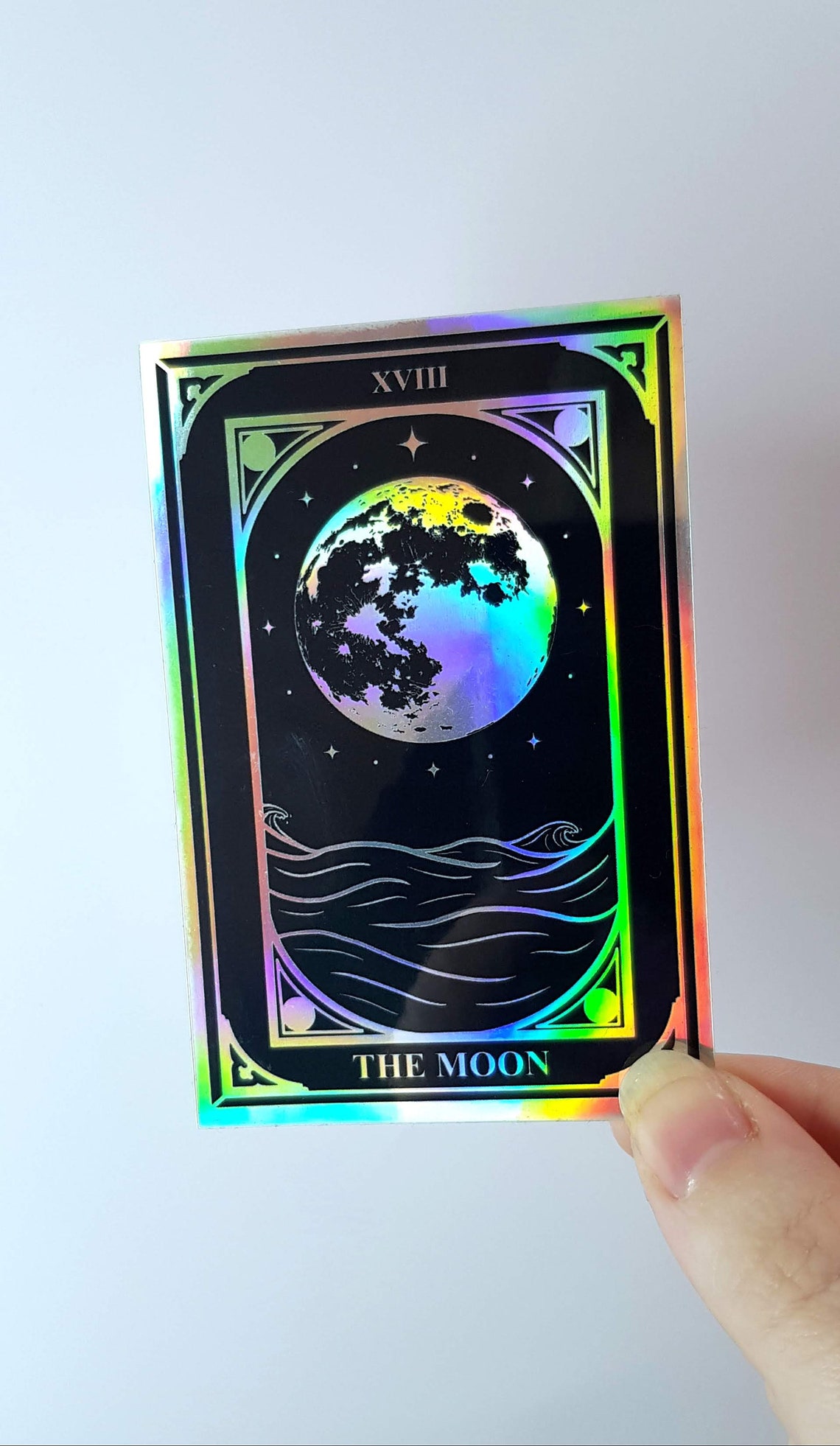 Holographic Tarot Card Stickers the Star, the Sun, the Moon Holo ...