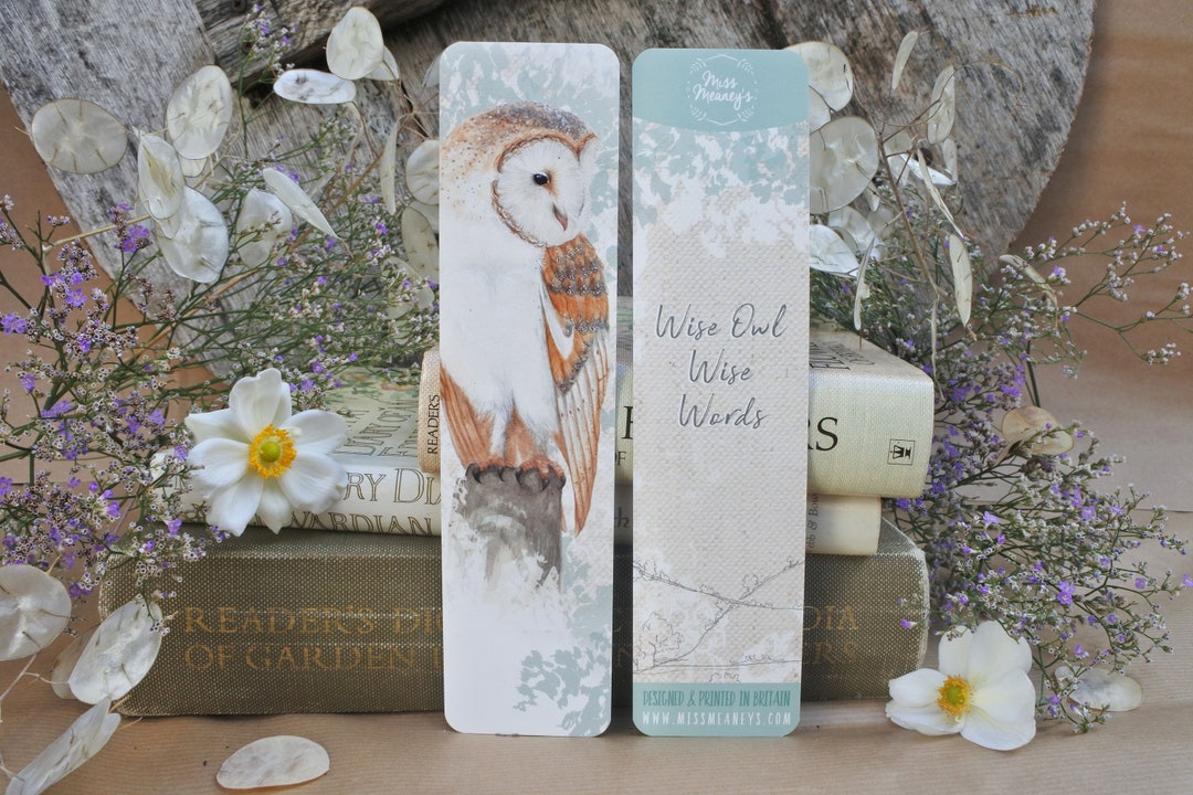 British Barn Owl Bookmark Tear-proof & Double Sided Design - Etsy