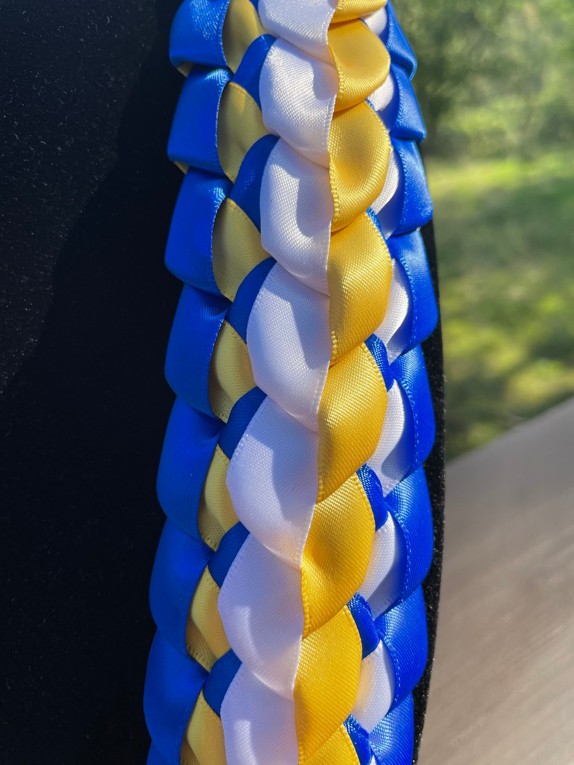 50 Deluxe Double Braided Ribbon Leis Three Color With Third - Etsy