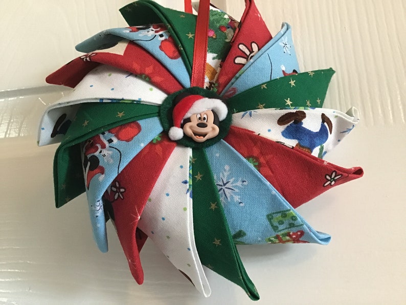 Mickey and Minnie Mouse Pinwheel Ornaments - Etsy
