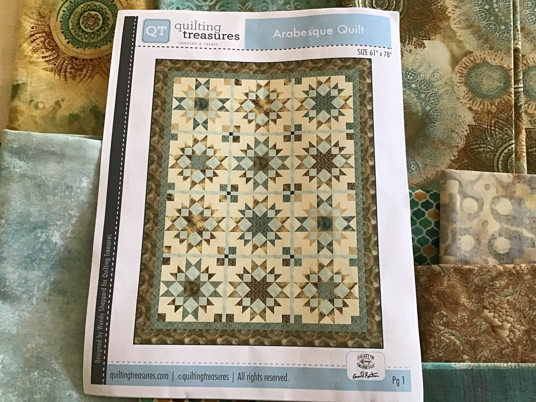PRICE REDUCED Arabesque Quilt Kit - Etsy