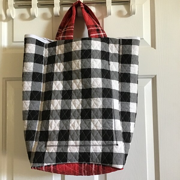 Buffalo Check Tote - Etsy
