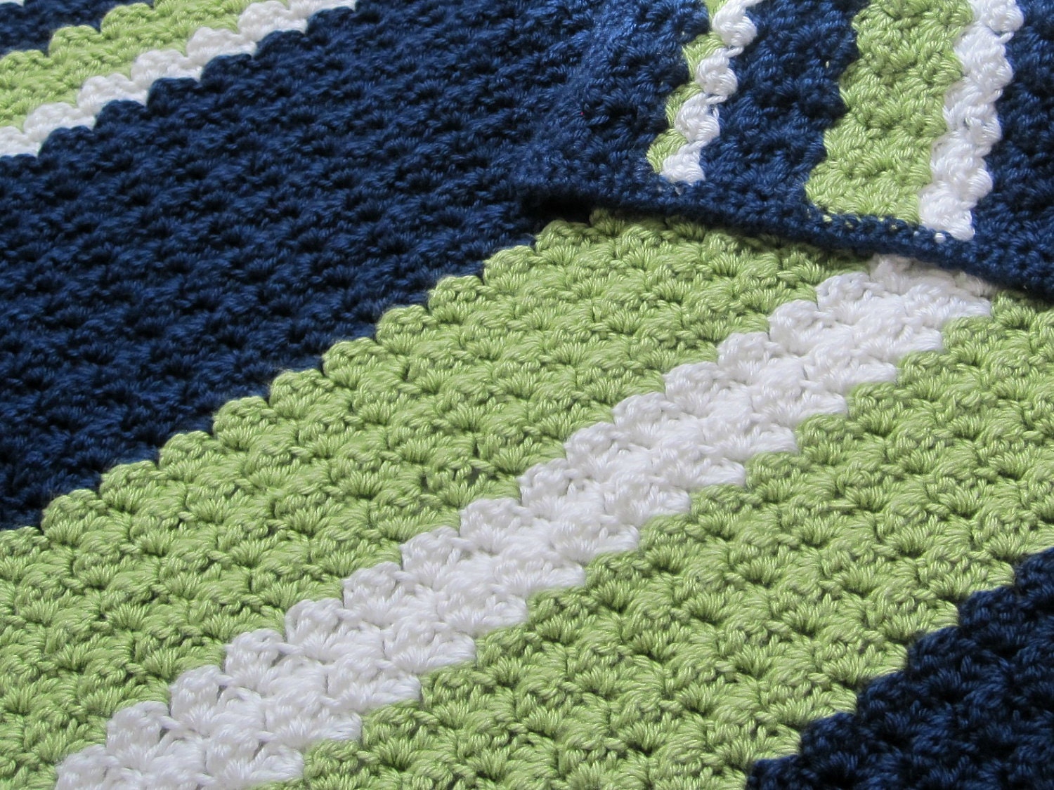 Preppy Baby Reversible Crochet Blanket Pattern - Etsy