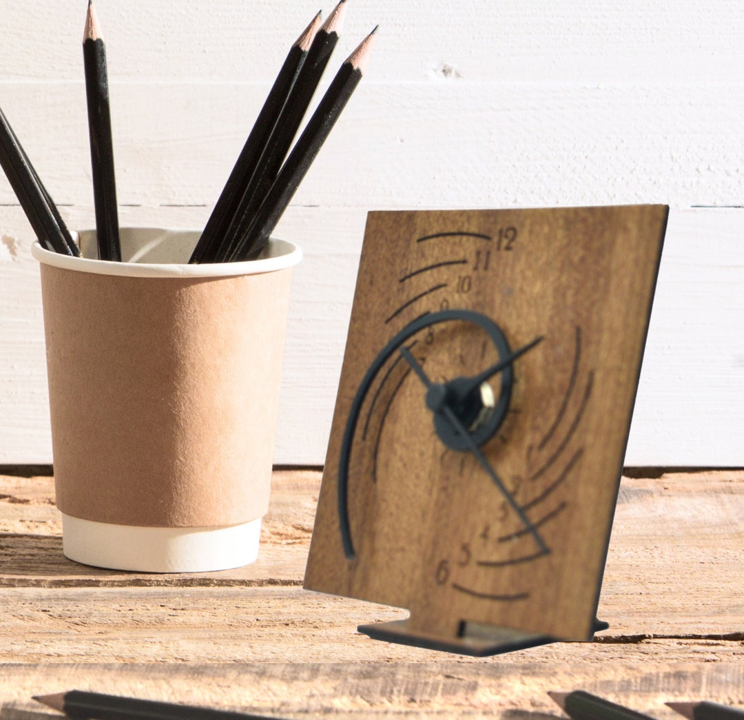 Exceptional Desk Clock,silent, Model Pi (π),mathematical Spiral ...