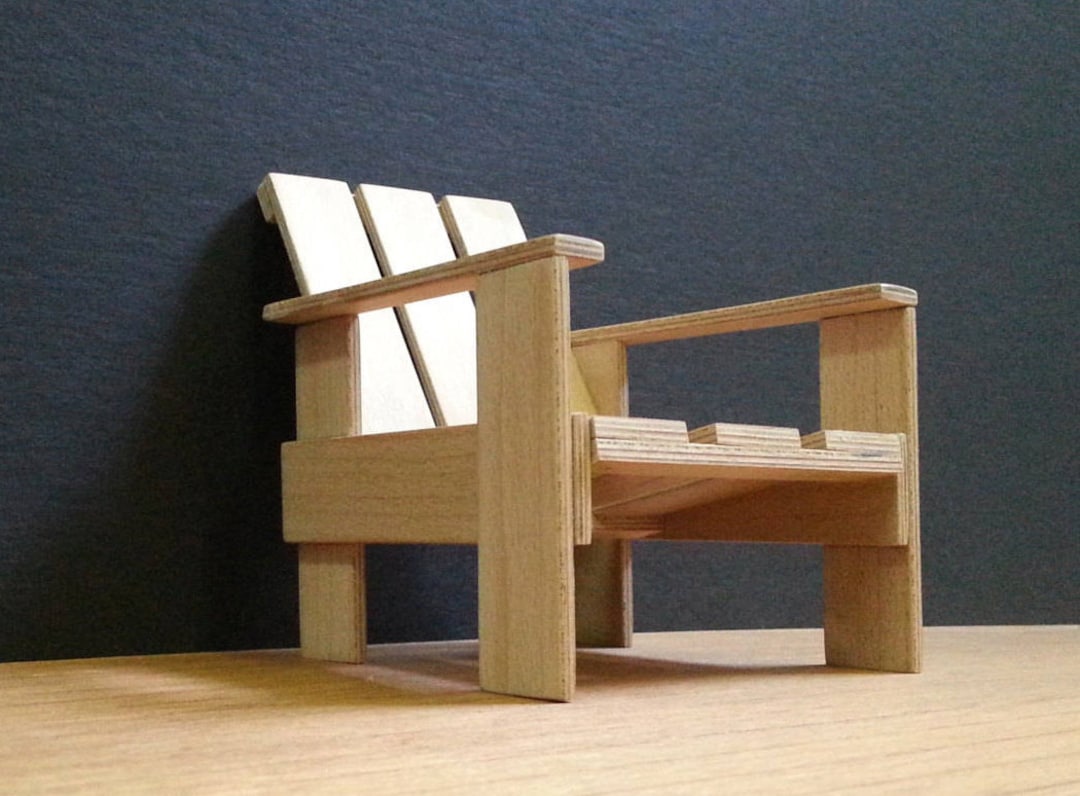 Crate Chair,1:6 Scale,hand MADE, Collectable Miniature Furniture Model ...