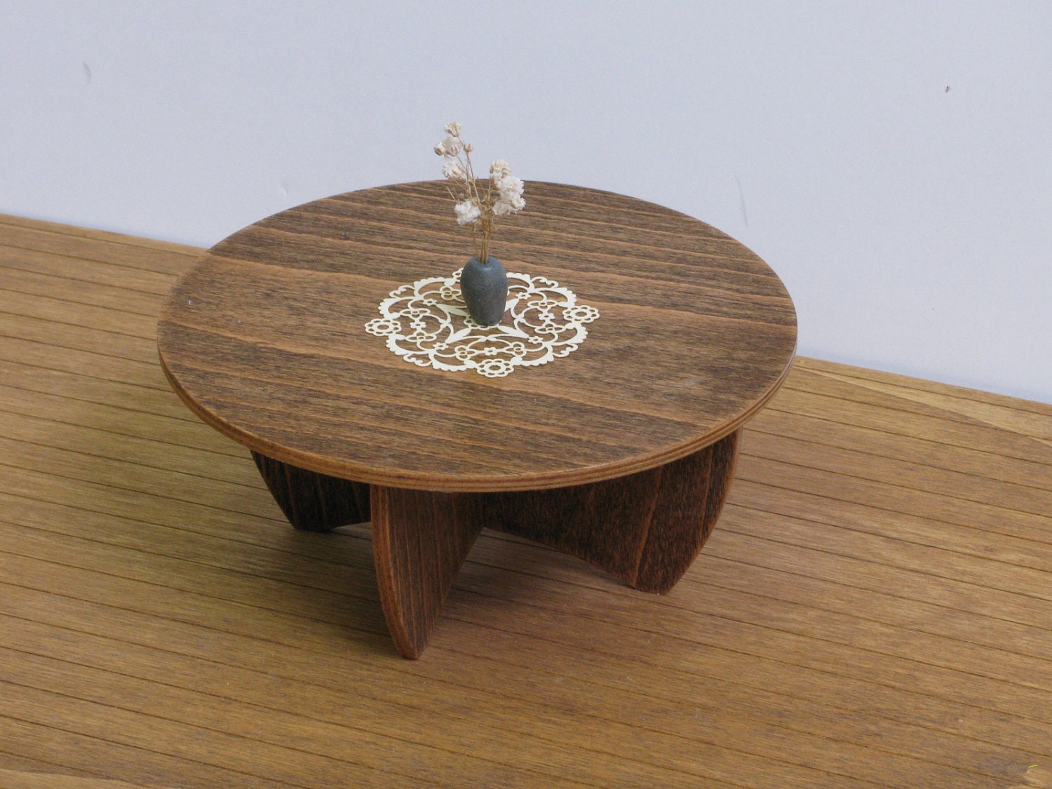 WOODEN COFFEE TABLE 1:6 Scale Model Collectible Miniature - Etsy