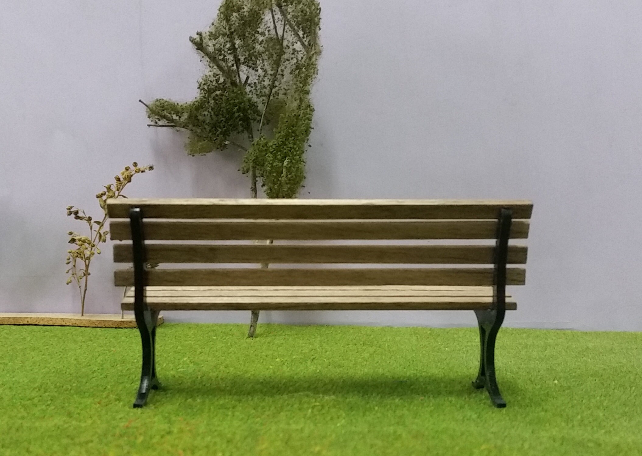 DOLLHOUSE WOODEN BENCH 1:12 scale Patio Garden Outdoor | Etsy