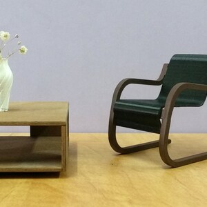 Armchair, 1 :12 Scale Model, Miniature Replica, Collectable, Dollhouse ...