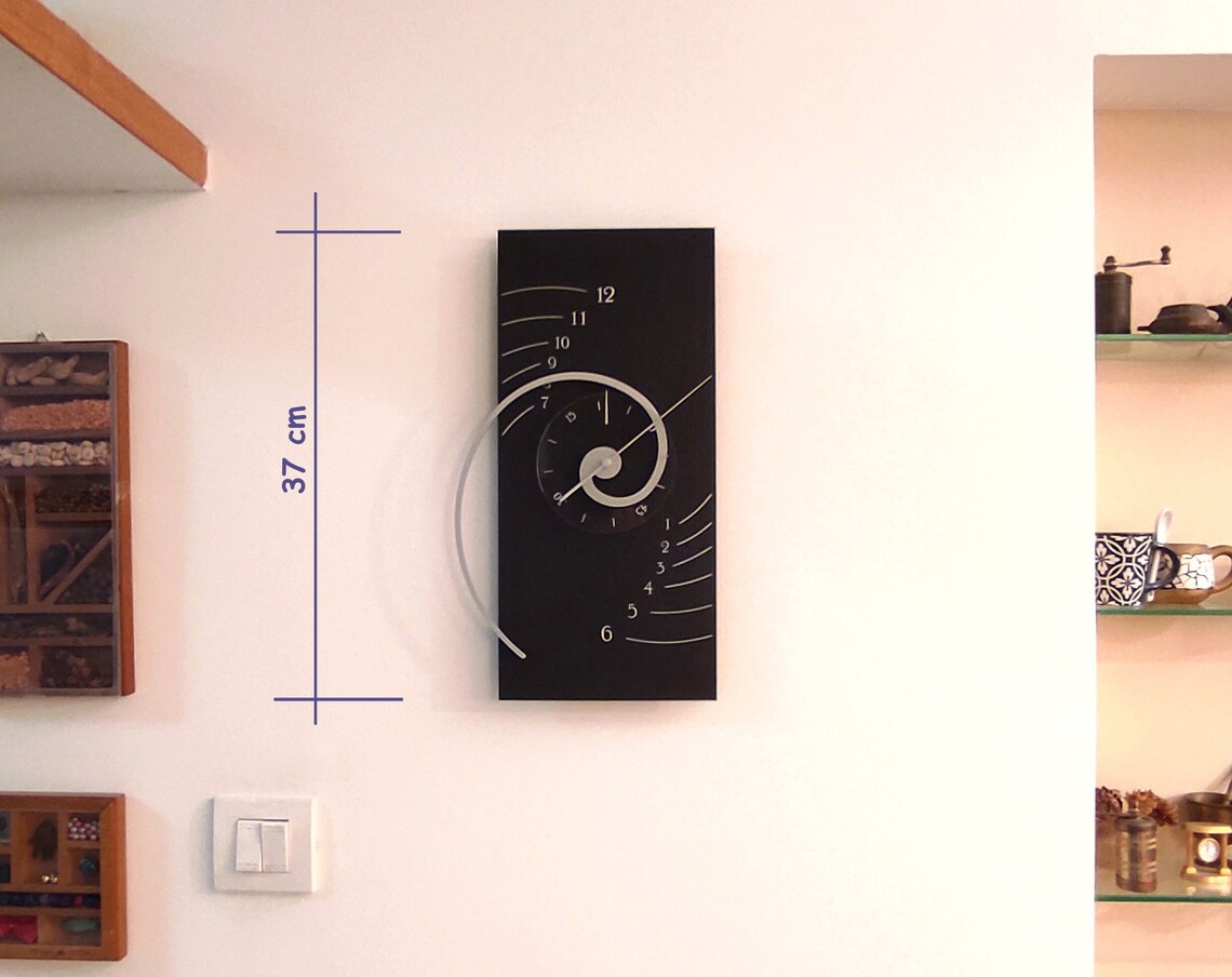 Exceptional Spiral Wall Clock, Innovative Design, Alpha (α) - Etsy