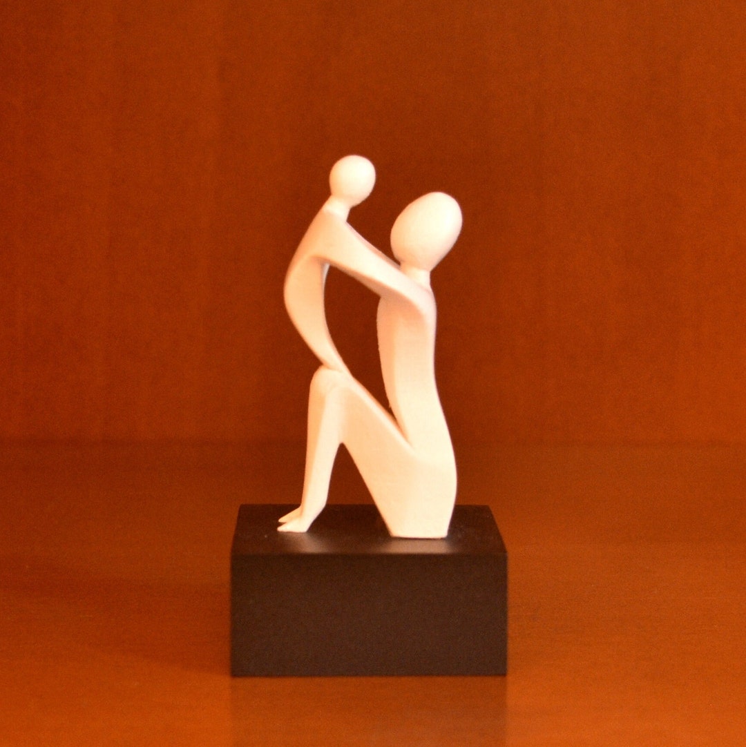 Mother and Child Figurine/sculpture, Home Decoration, Minimalism ...