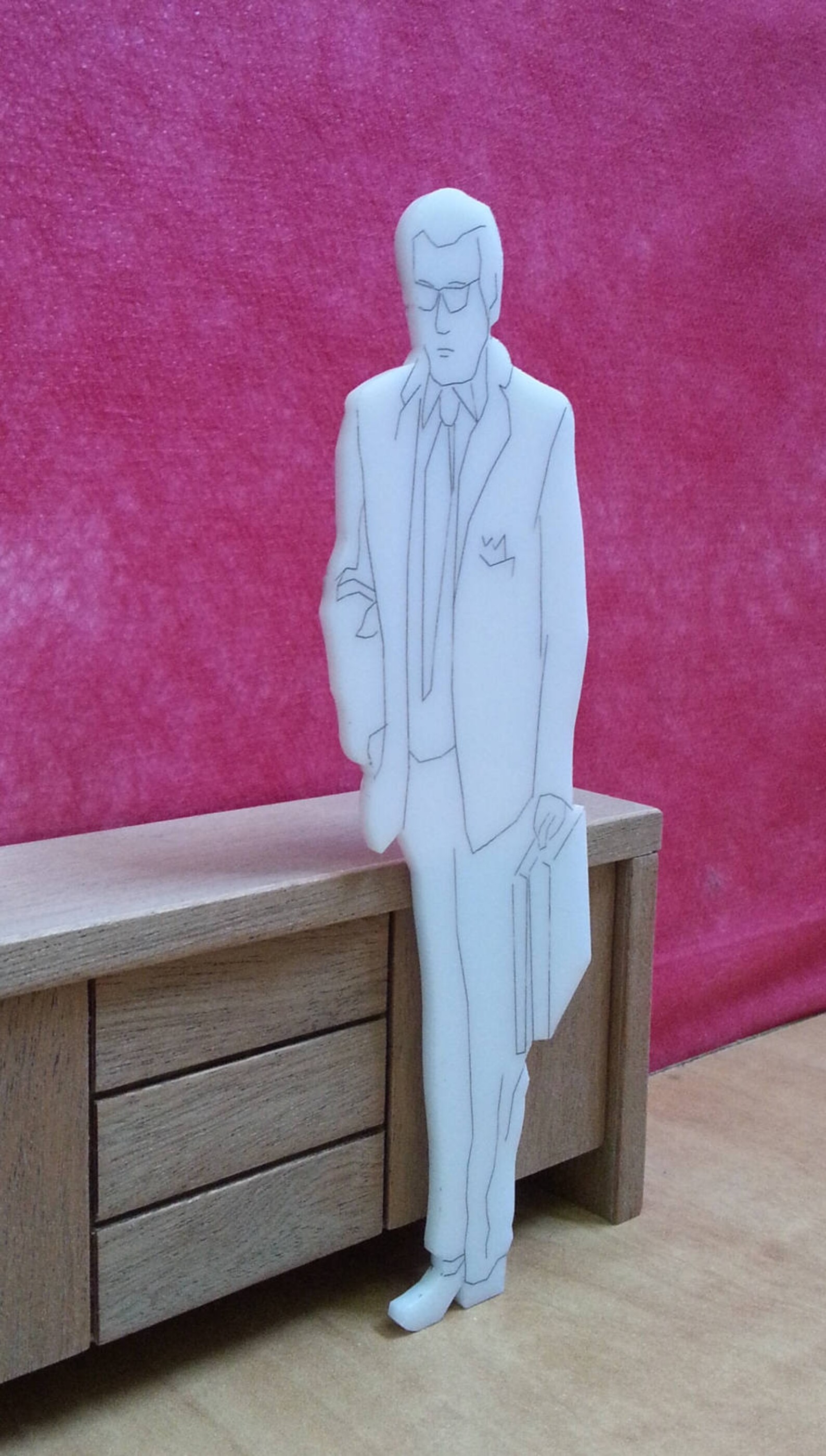 MINIATURE Characters / People, Silhouette Figures, 1/12 _1/16 Scale ...