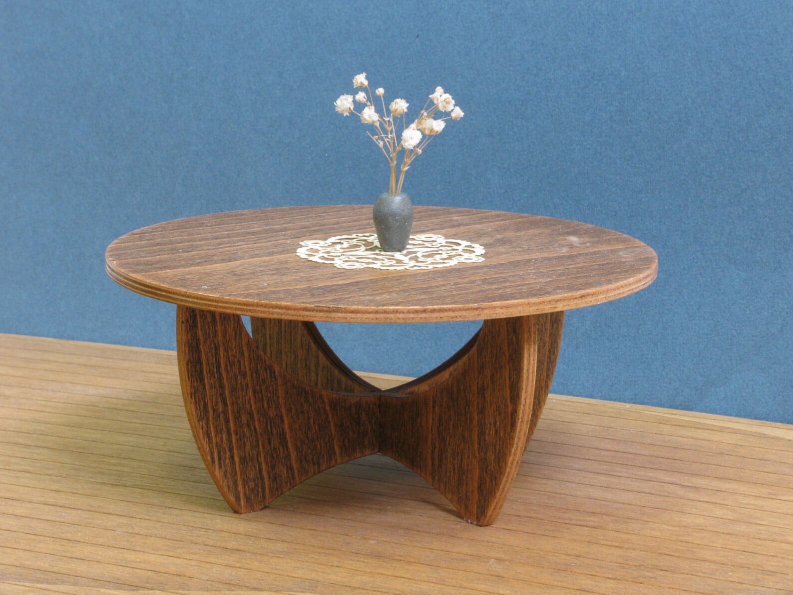 WOODEN COFFEE TABLE 1:6 Scale Model Collectible Miniature - Etsy