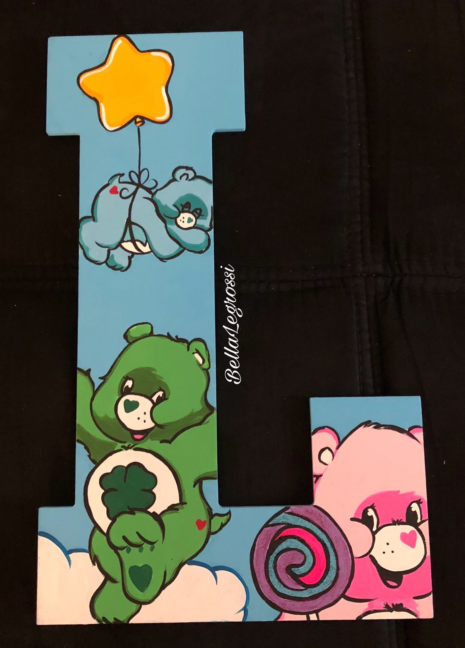 Custom Care Bears Wooden Letter | Etsy
