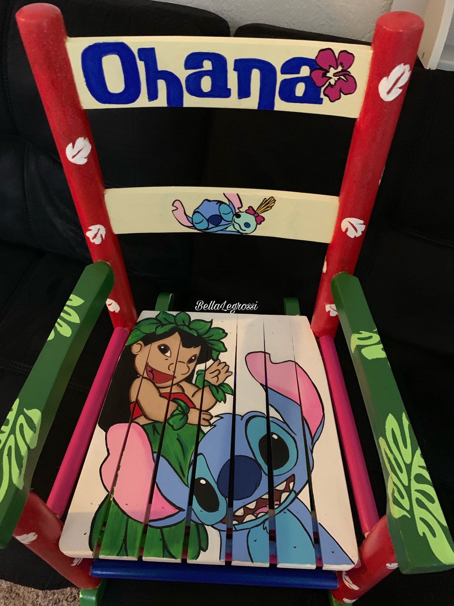 Lilo and Stitch Kid's Rocking Chair - Etsy