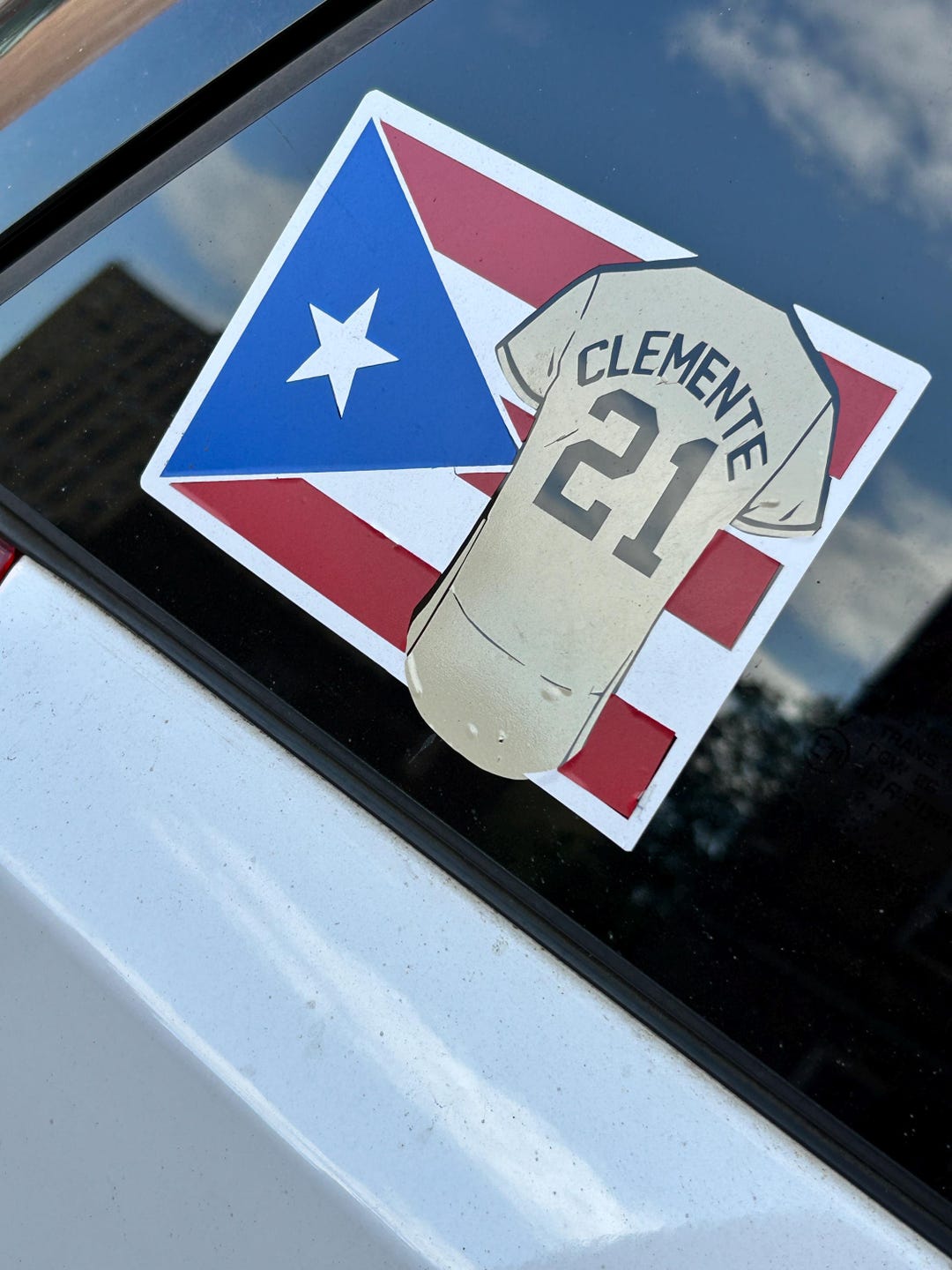 Roberto Clemente Color Car Decal - Etsy