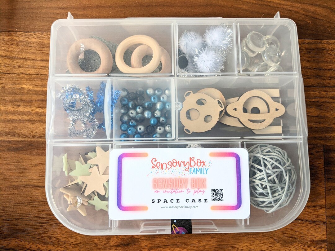 Space Themed Space Case Sensory Box Loose Parts Play Tinker Tray ...