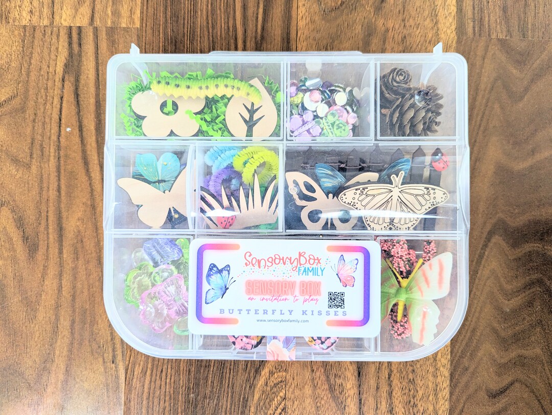 Butterfly Life Cycle Sensory Box Loose Parts Play Tinker Tray ...