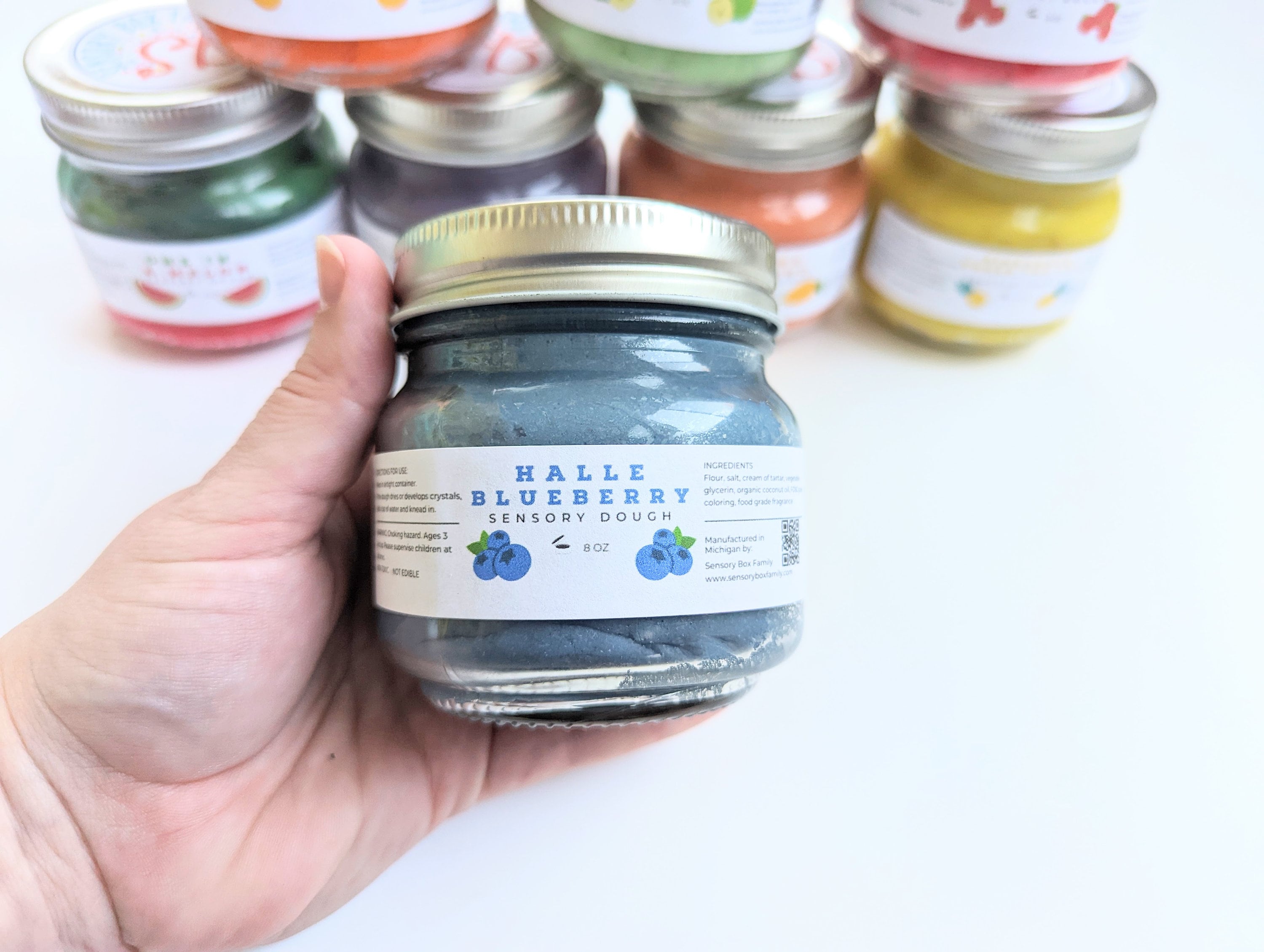 Blueberry Scented Sensory Dough Play Dough Sensory Box Loose Parts Play ...